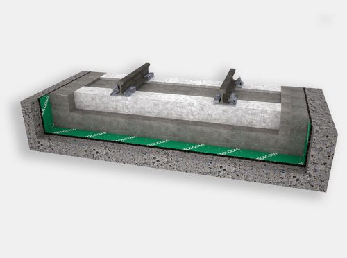 Railway antivibration solution: mats, rail profile, sleeper pad | ISOLGOMMA